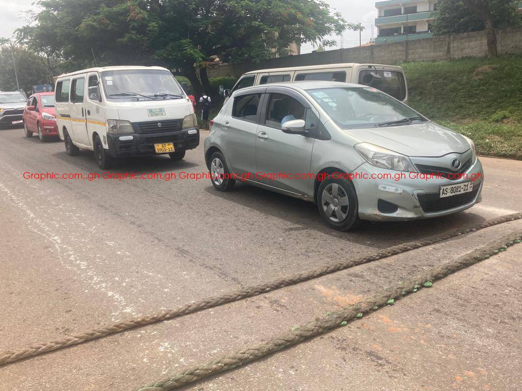 Temporary speed humps installed in front of Islamic SHS to help reduce ...